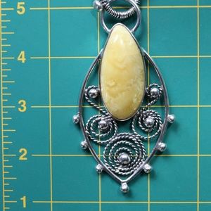 Jewelry | Milk Butter Rare Yellow Baltic Amber Pendant | Poshmark